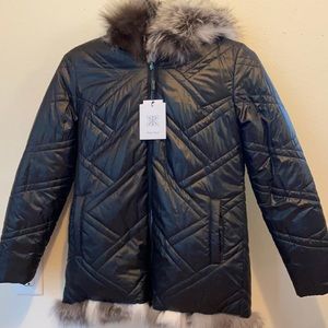 Belle Fare | Jackets & Coats | Belle Fare Reversible Fox Fur Jacket ...